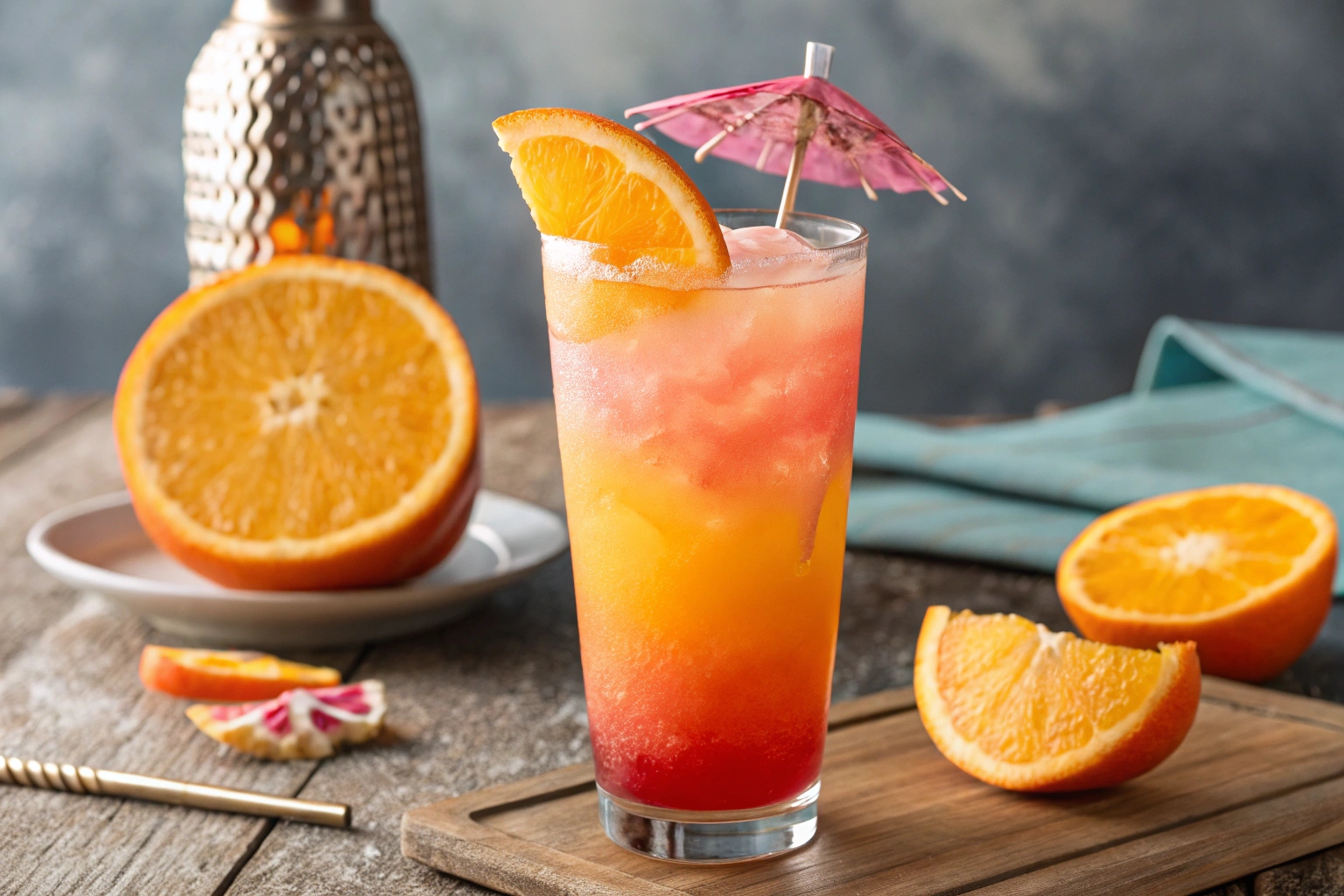 Sunset Cooler : Summer Mocktail - recipesthermomix.com