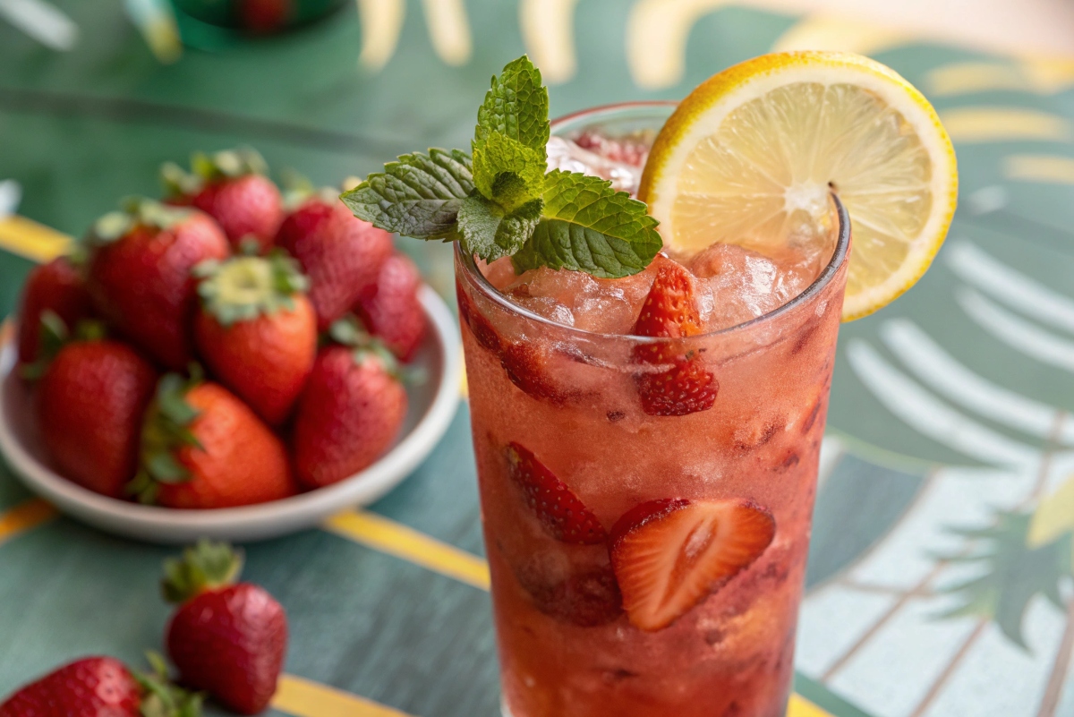 Tropical Strawberry Cooler – Refreshing Summer Drink