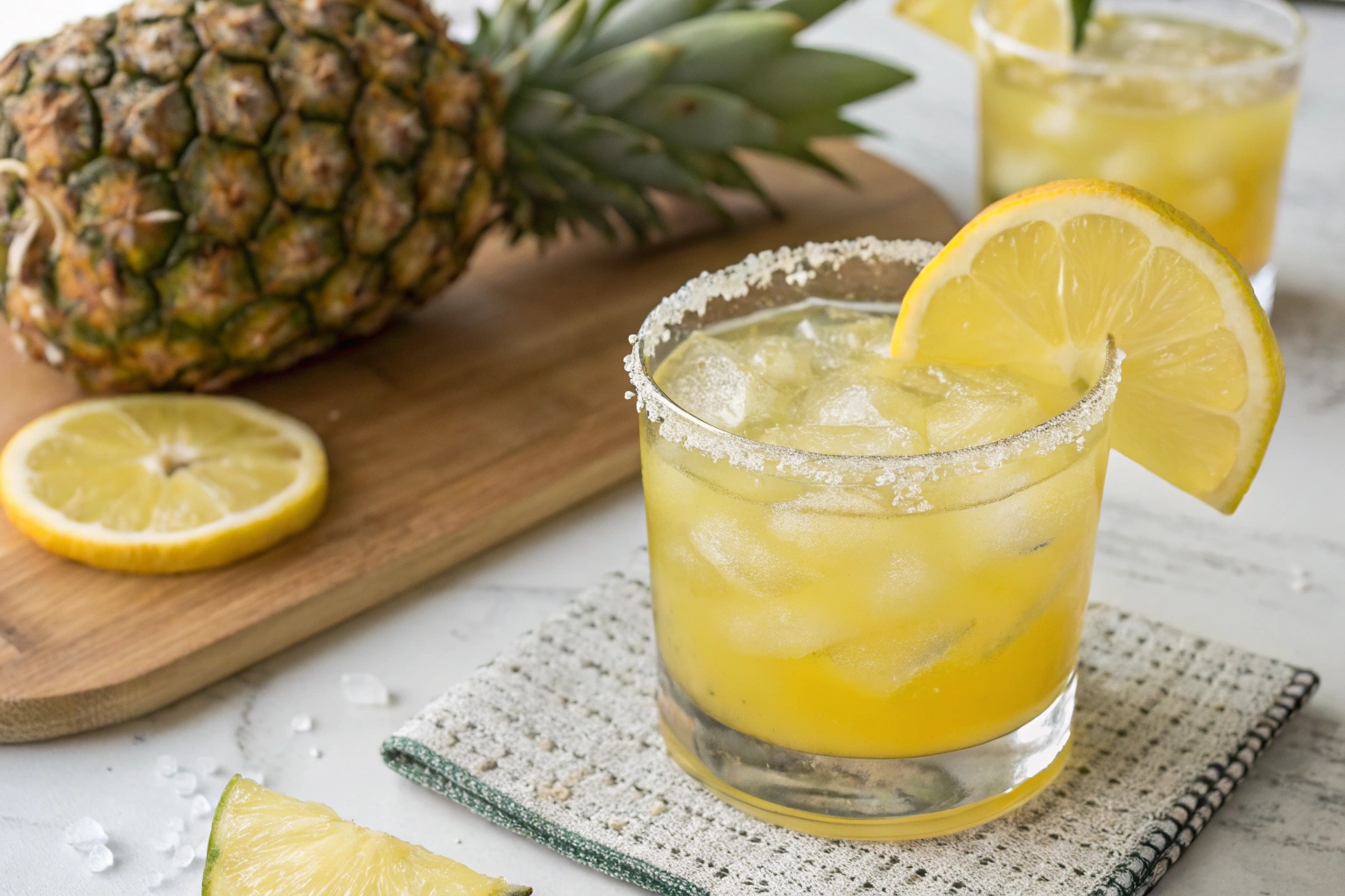 Pineapple Lemon Drop Cocktail - recipesthermomix.com