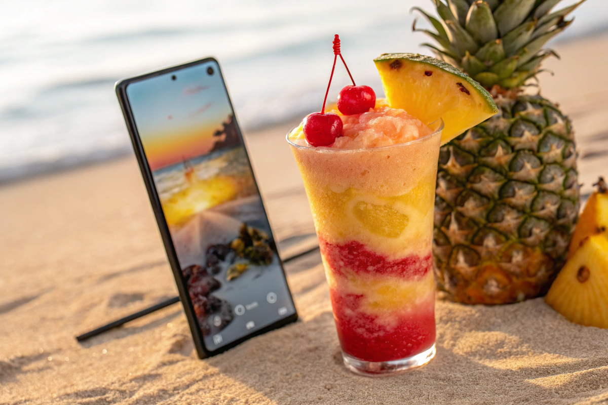 Island Sunset Slush – The Best Tropical Frozen Drink